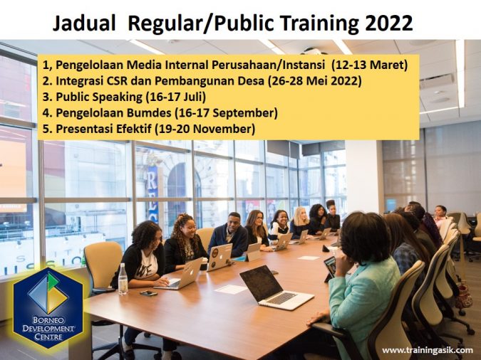 Jadual Training – Pelatihan SDM, Public Speaking, dan Outbound